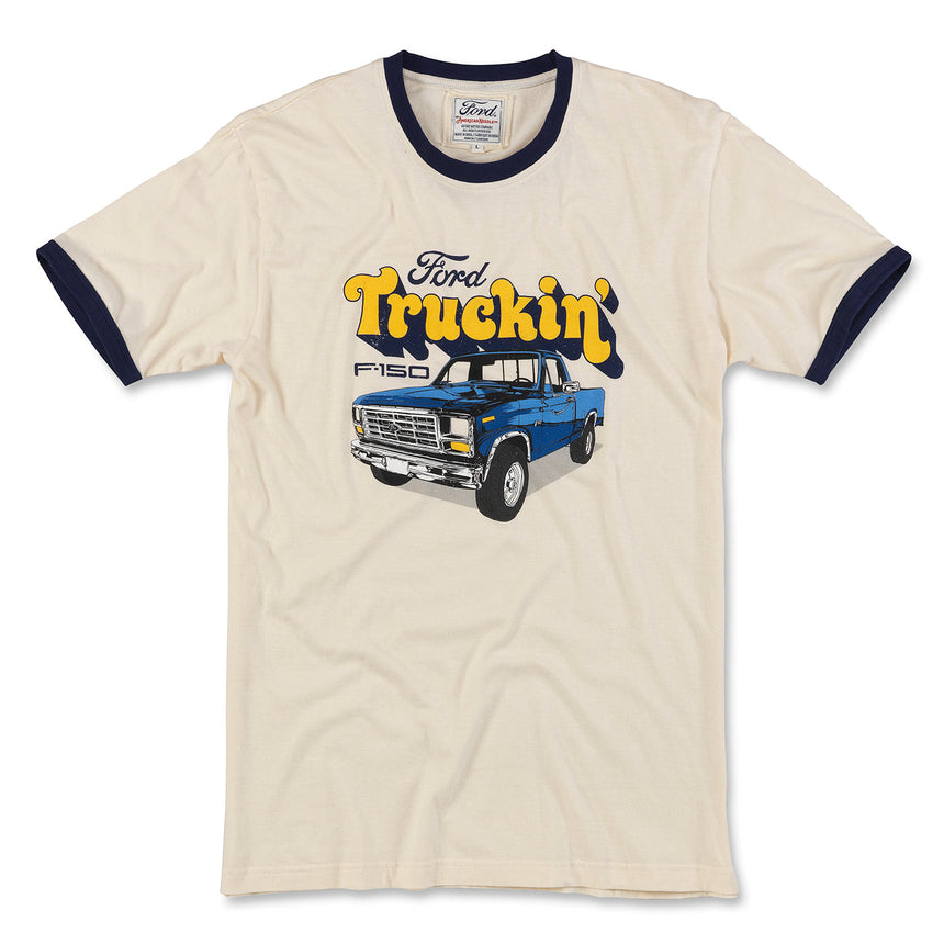 Brass Tacks Ringer Tshirt – Ford Truckin' | American Needle Headwear
